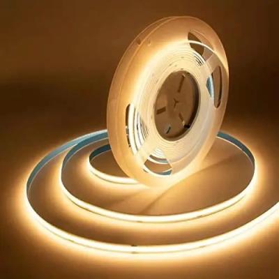 China 90lm/w Lâmpada Eficiência luminosa Smart COB Led Strip 12V 24V 5M 252leds para publicidade à venda