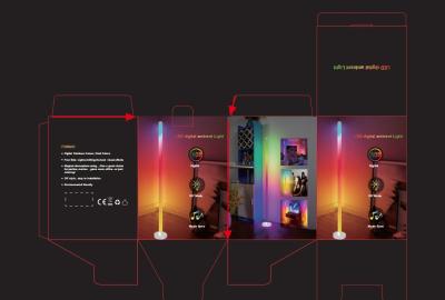 中国 2024 モダン・シリンダー RGB カラフル LED アンビエントライト アプリ スマート・アトмосфера 床灯 販売のため