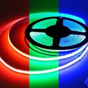 中国 COB LED ストライプ 60000 時間 作業寿命 DC12V/24V CRI90 320LEDs/m 110lm/W 販売のため
