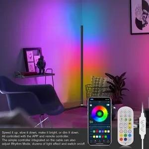 Cina Camera da letto luci per giochi RGB Camera da soggiorno Ambient Mood Light Standing LED Corner Floor Lamp in vendita