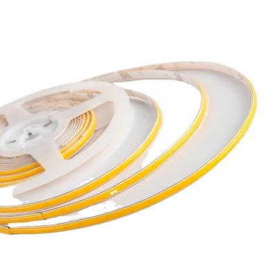 China IP20 12V 24V 8W 3000K 4000K 6000K CRI90 8mm 320leds Flexible COB LED Strip met 3 Te koop