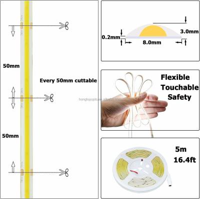 Cina Nessuna caduta di pressione COB LED DC24V CRI90 312LED/m 10 metri Tempo di lavoro 30000 ore in vendita