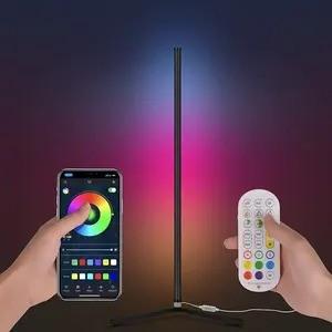 China Lâmpadas de piso LED RGB Lâmpadas de piso modernas com controle remoto e dimmer de suporte à venda