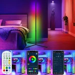 China Lâmpadas de piso LED RGB Lâmpadas de piso modernas com controle remoto e dimmer de suporte à venda