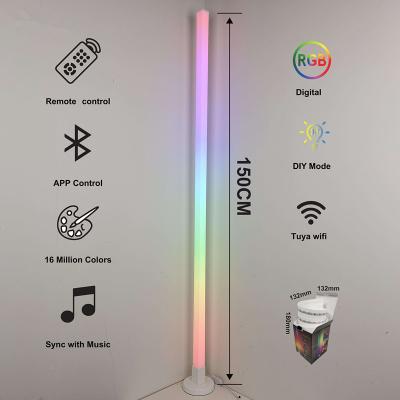 Cina 1800lm LED Cambiamento di colore Ambient Corner Light RGB Colorato Lampada da terra a controllo remoto in vendita