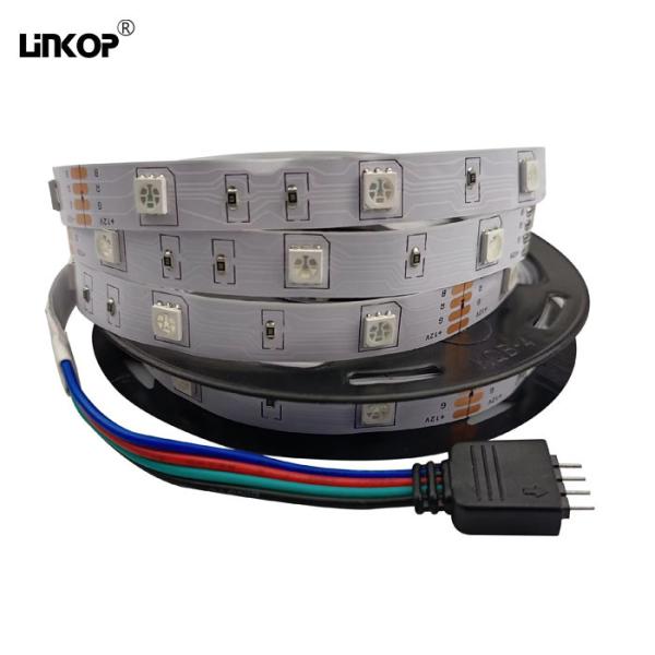 Quality 12v Rgb Led Strip Lights Smd 5050 Non Waterproof IP20 Color Changing LED Rope for sale