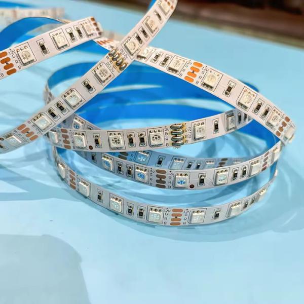 Quality 12V RGB Flexible LED Strip Light Color Changing LED Ribbon Lights IP20 for sale