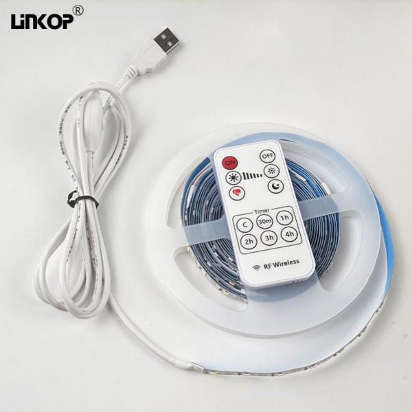 Quality 5V 2835 Single Colour Self Adhesive LED Light Strip With Wireless Controller for sale