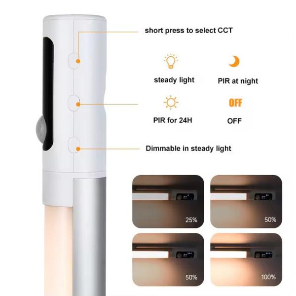 Quality Long Strip LED Motion Sensor Wardrobe Light 3000K 4500K 6000K Magnetic for sale