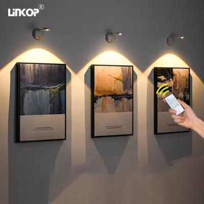 China Three Color Adjustable LED Motion Sensor Spotlight Remote Control Motion Sensor Night Lamp for sale