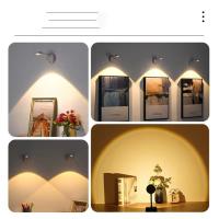 China Three Color Adjustable LED Motion Sensor Spotlight Remote Control Motion Sensor Night Lamp for sale
