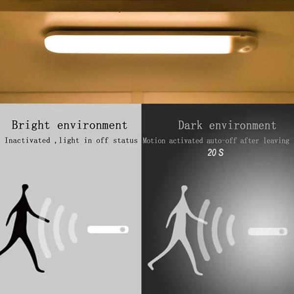 Quality ABS Rechargeable Motion Sensor Light Indoor PIR Motion Sensor Light 2700K -7000K for sale