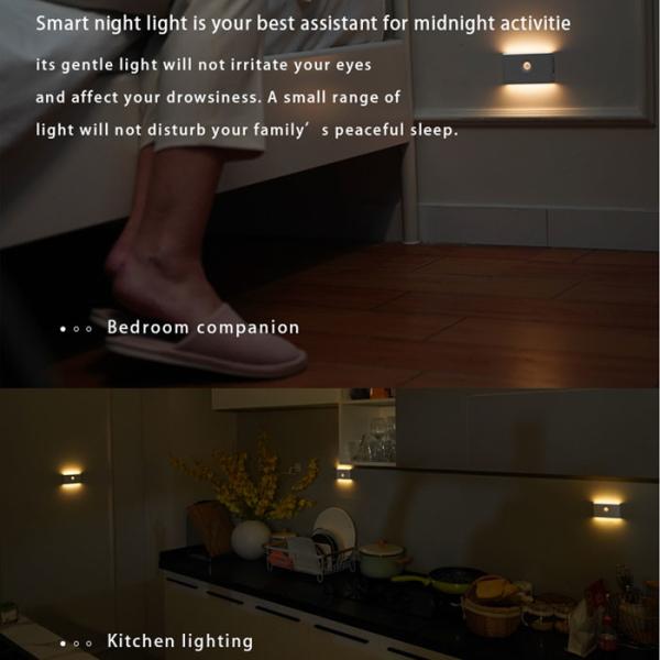 Quality Pir Motion Sensor Night Light Indoor LED Tri Color Dimming Motion Sensor Cabinet for sale