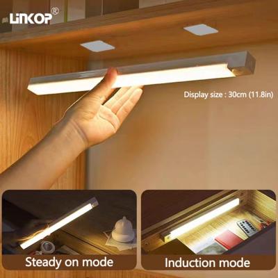 China 3 Color Modes Magnetic Motion Sensor Night Light 5V Attachable To Stairs Closets for sale