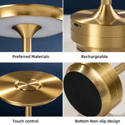 China 3W Rechargeable LED Desk Light 2000mAh  Touch Switch Three Color Dimming Table Lamp for sale