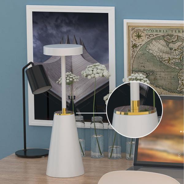 Quality Metal Rechargeable Led Table Lamp , Three Color Dimming Table Lamp 3000K 4500K for sale