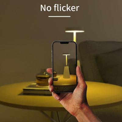 China Metal Rechargeable Led Table Lamp , Three Color Dimming Table Lamp 3000K 4500K 6000K for sale