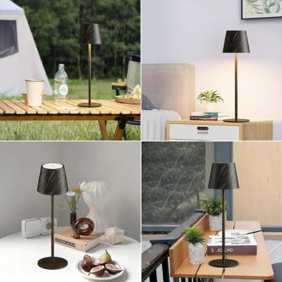 China 5V Rechargeable LED Desk Lamp Adjustable Brightness Tri Color Dimming Table Lamp for sale