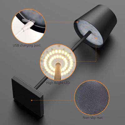 China 3 Color LED Table Lamp Dimmable 5V C Shaped Charging Desktop Ambient Light for sale