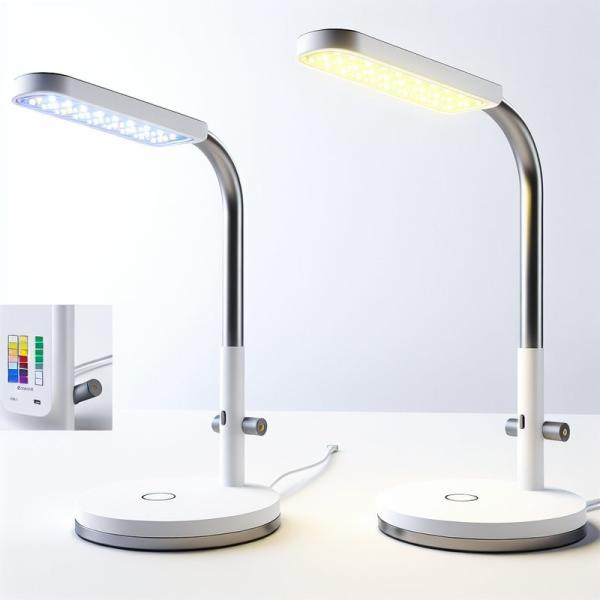 Quality 3 Color Dimmable Modern LED Lamp USB C Charging LED Desk Light Adjustable Color for sale