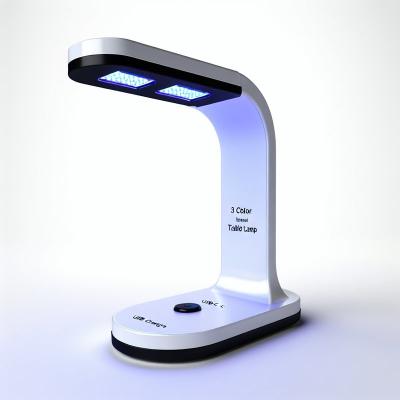 China 3 Color Dimmable Modern LED Lamp USB C Charging LED Desk Light Adjustable Color Temperature for sale