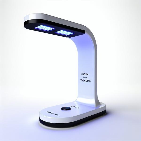 Quality 3 Color Dimmable Modern LED Lamp USB C Charging LED Desk Light Adjustable Color for sale