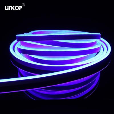 China 5050 LED Neon Light Silicone Tube Flexible Cuttable LED Strip Lights IP67 Waterproof for sale