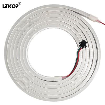 China Fantasy Addressable RGBIC Neon Rope Light 12V 5M Cuttable LED Strip Lights for sale