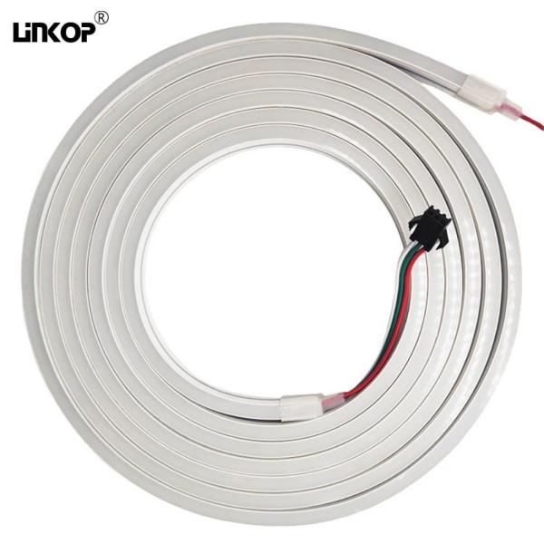 Quality Fantasy Addressable RGBIC Neon Rope Light 12V 5M Cuttable LED Strip Lights for sale