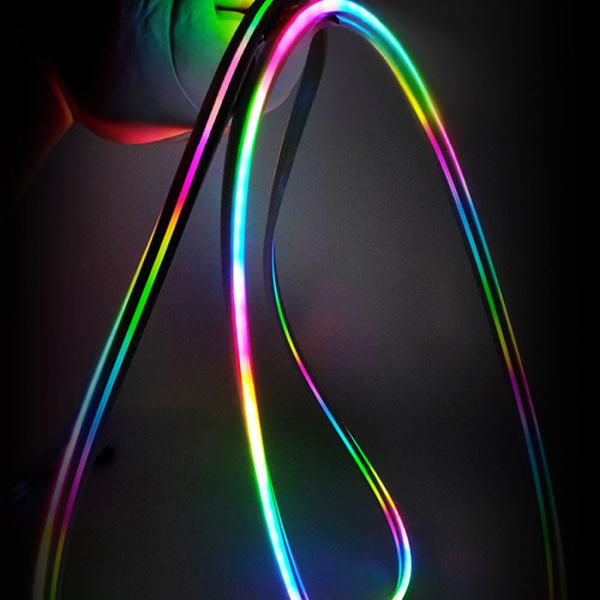 Quality Fantasy Addressable RGBIC Neon Rope Light 12V 5M Cuttable LED Strip Lights for sale