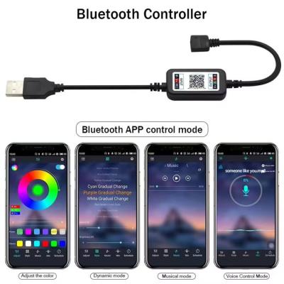 China 5v Usb Rgb Bluetooth Controller Intelligent Music Control Rgb Light Belt for sale