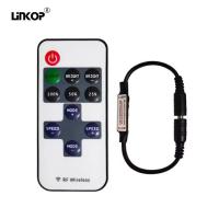 Quality 5-24v Single Color Light Strip Controller Rf 11Key Mini Dimmer Dc for sale