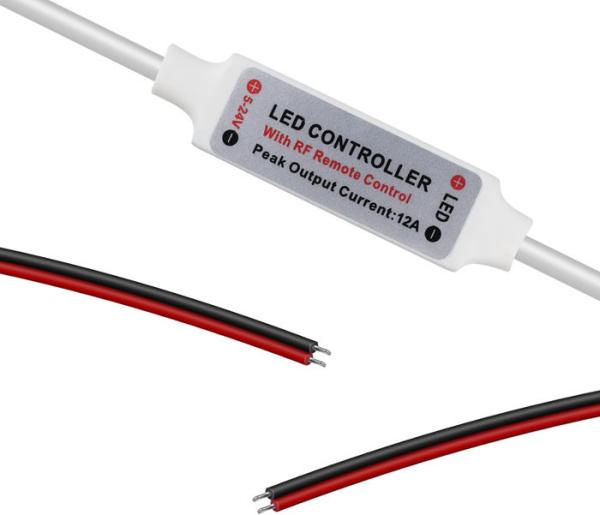 Quality 11 Key Single Color Led Controller 5-24v Wireless 433 Rf Brightness Dimmer for sale