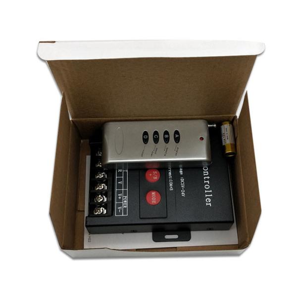 Quality Iron Shell 30a Led Rgb Controller With 4 Pin Ports And 4 Key Rf Remote Control for sale