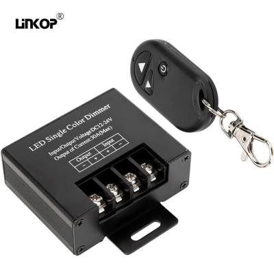 China Single Color Light Strip Controller Metal Shell 30a 5-10 Meters Control Distance for sale