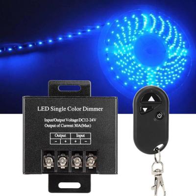 China Single Color Light Strip Controller Metal Shell 30a 5-10 Meters Control Distance for sale
