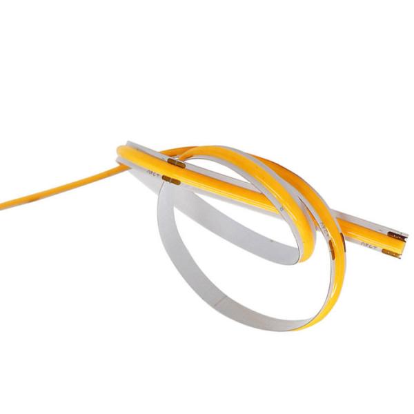 Quality 12W/m Flexible COB LED Strip Lights 5m 12v 12w/M With 320 Leds/M Single Color for sale