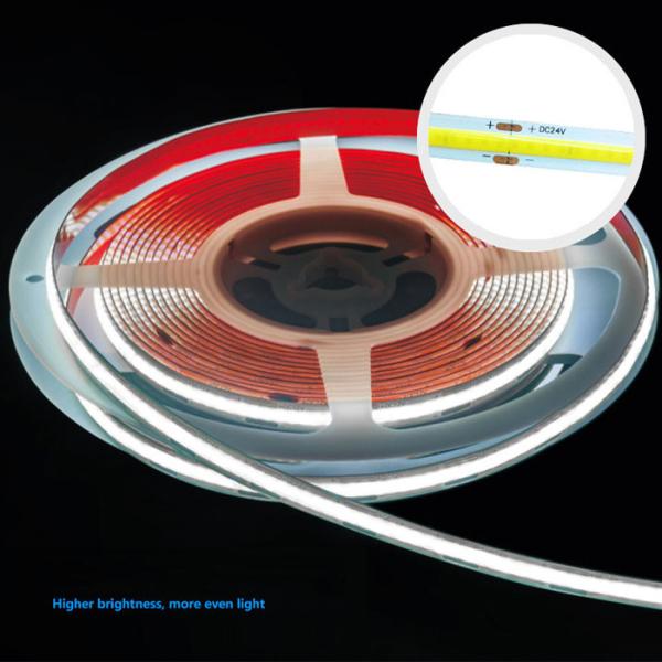 Quality COB LED Strip 5m 12v Single Color 288 LED Colour Changing Lights Strip for sale