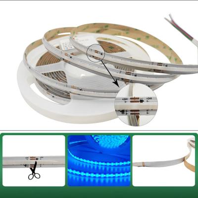 China COB RGB LED Strip Light Dimmable 24V Chip On Board LED Strip Lights for sale