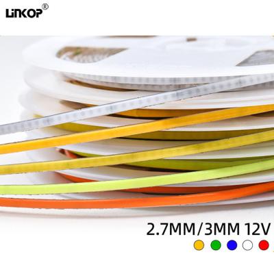 China 480leds/m COB LED Strip Lights 2.7mm Ultra narrow LED Soft Strip Lights for sale