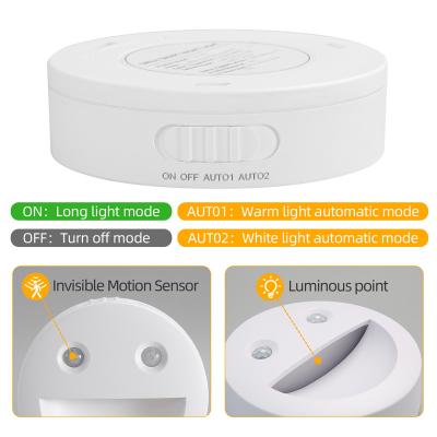 China 3.7V Wireless LED Night Light 16lm Smiling Face Intelligent Induction Night Light for sale