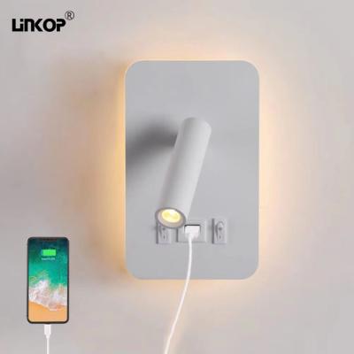 China White Dual Switch Embedded Wall Light 110V-240V Hardwired Wall Sconce With Switch for sale