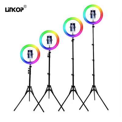 China LED RGB Fill Light Adjustable 2700k-7000k 11w LED Ring Fill Light For Live Video for sale