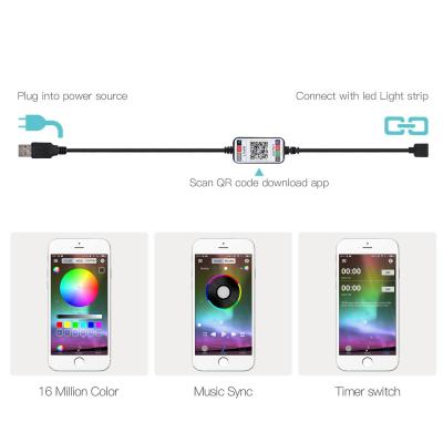 Cina Luce di striscia di IP20 2m 10mm 2.4W 5V USB LED in vendita
