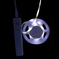 China 3000K IP65 1.5M Battery Powered Motion Sensor LED Strip Light for sale