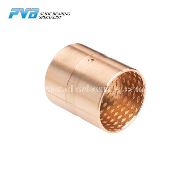 Roulement en bronze Cusn8 enveloppé par paroi mince avec des poches d'huile
