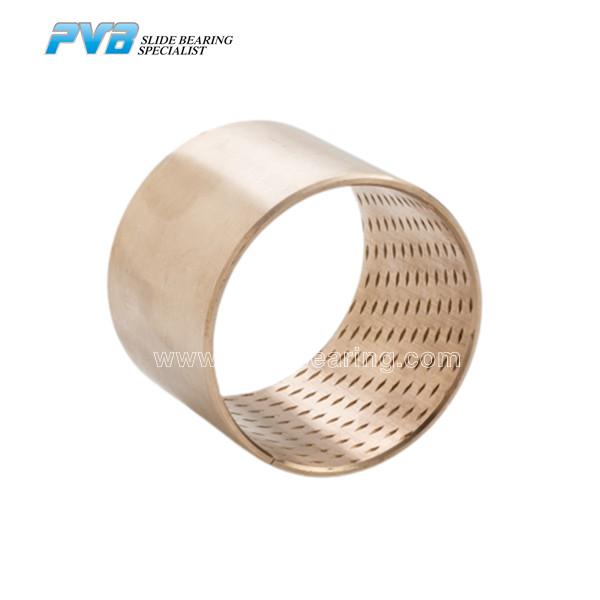 Roulement en bronze Cusn8 enveloppé par paroi mince avec des poches d'huile