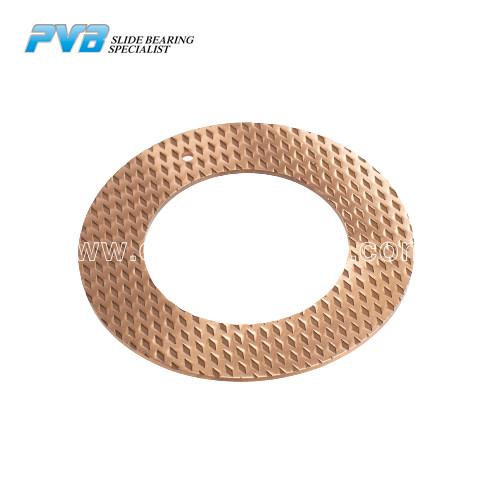 Roulement en bronze Cusn8 enveloppé par paroi mince avec des poches d'huile