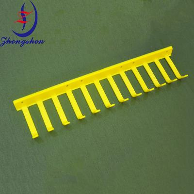 China ABS Yellow Egg Collection Claw 33CM voor batterijlaag kippenkooi for sale