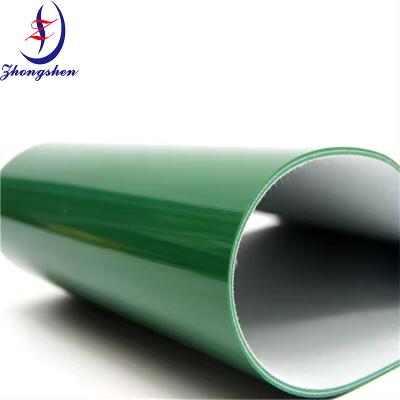 China Verwijdering van mest Groene PVC-transportband 1 mm~6 mm Voor pluimveehouderijen for sale